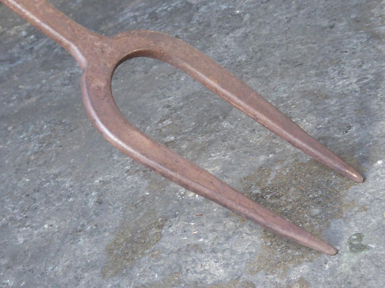 Large 19th Century English Fireplace Fork at 1stDibs