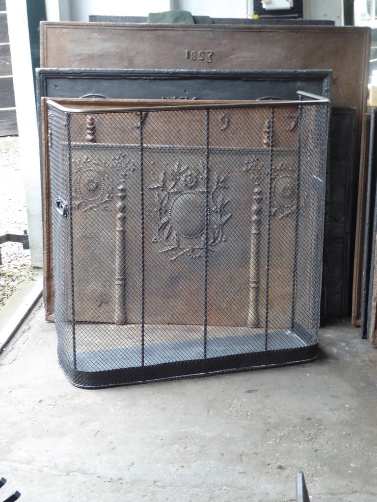 Large 19th Century English Victorian Fire Guard For Sale at 1stDibs