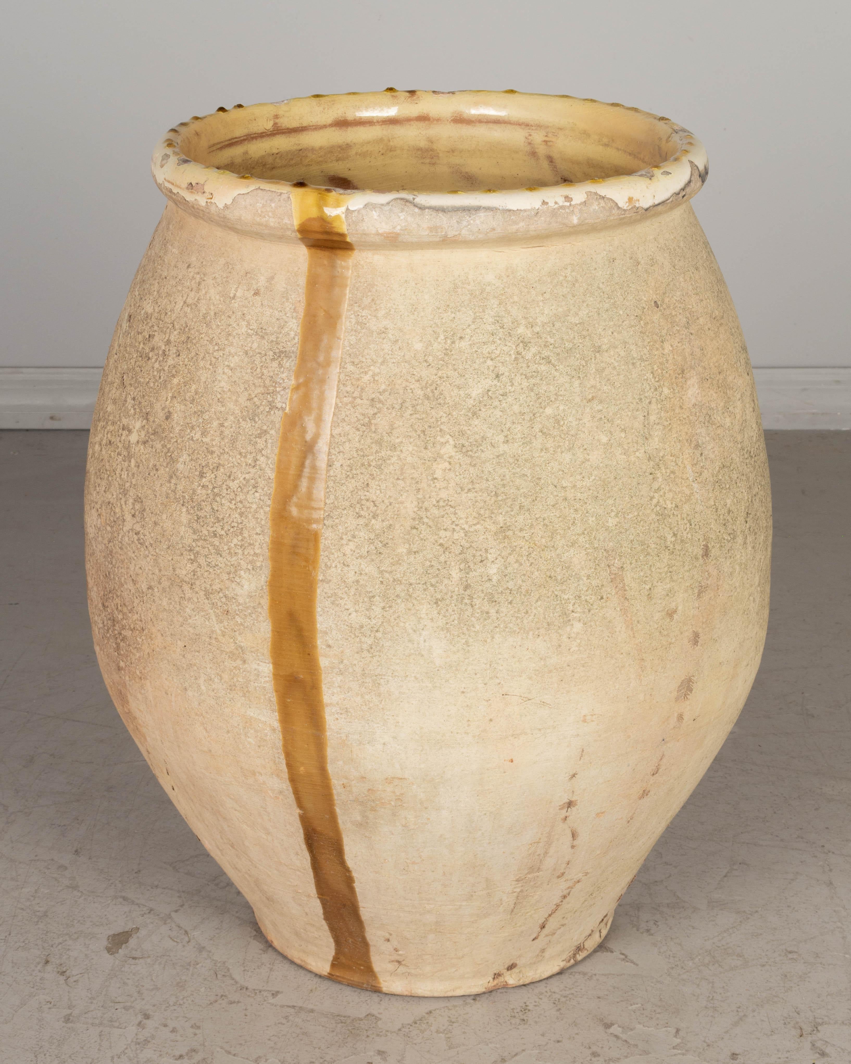 Large 19th Century French Biot Pottery Jar or Planter For Sale at 1stDibs