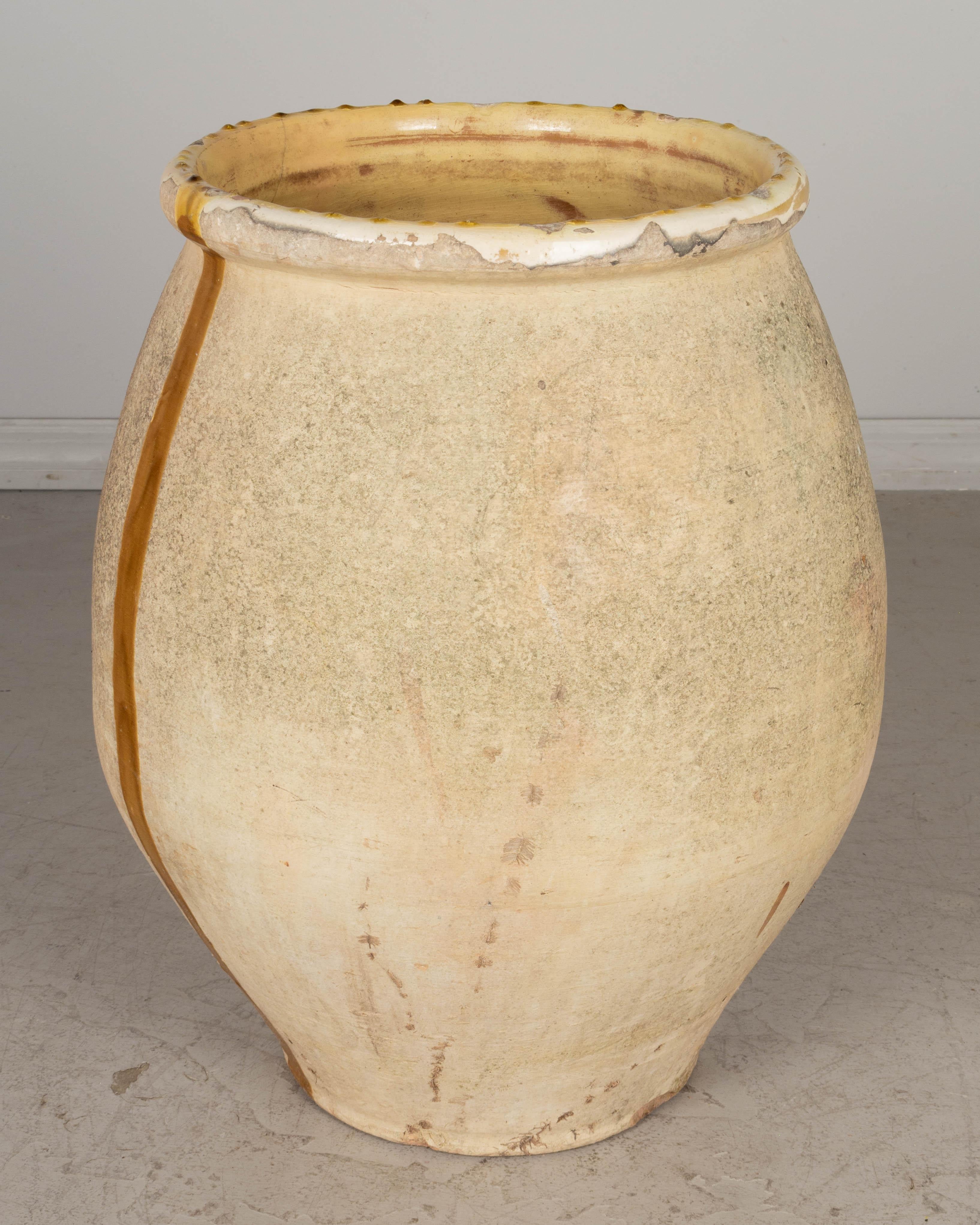 Large 19th Century French Biot Pottery Jar or Planter For Sale at 1stDibs