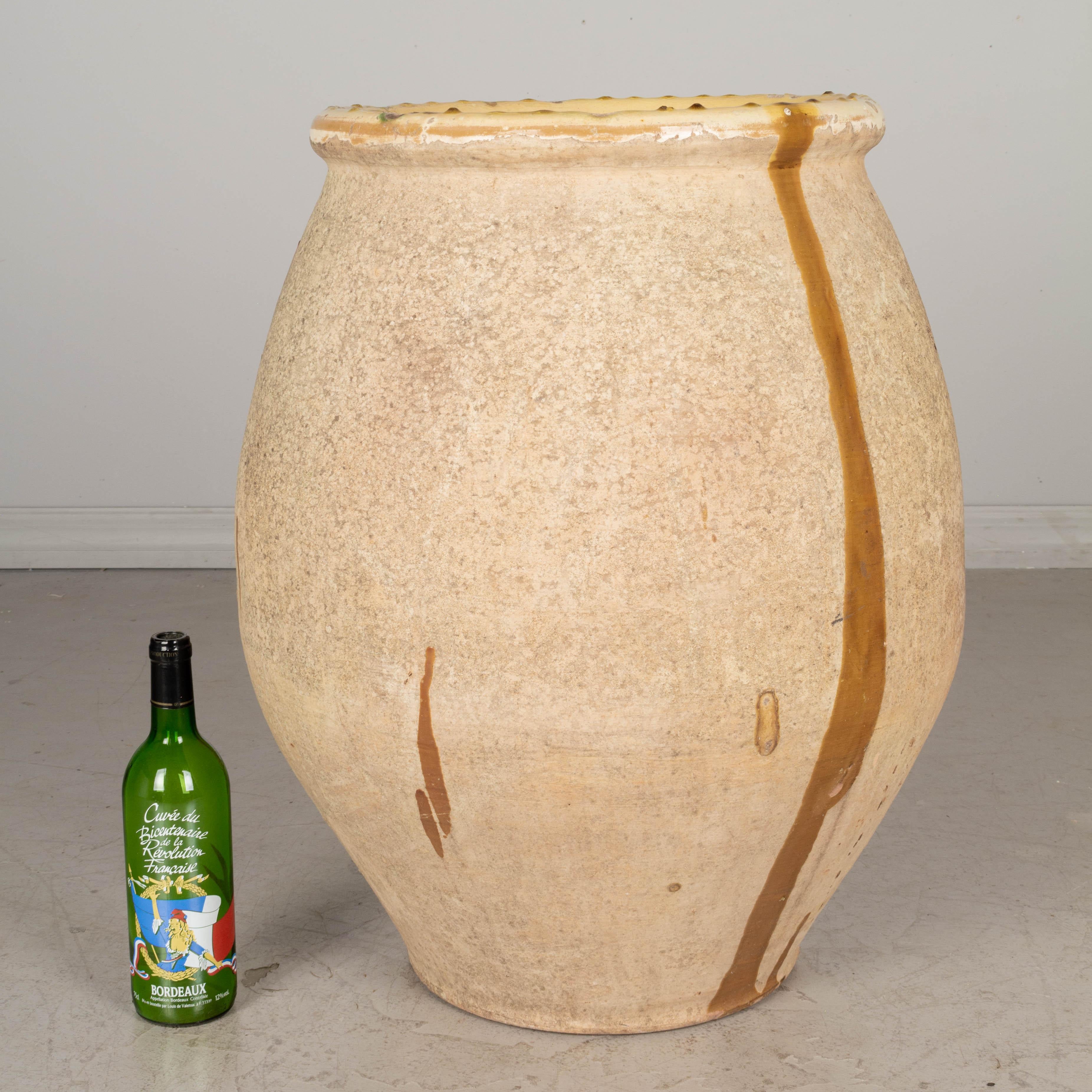 Large 19th Century French Biot Pottery Jar or Planter For Sale at 1stDibs