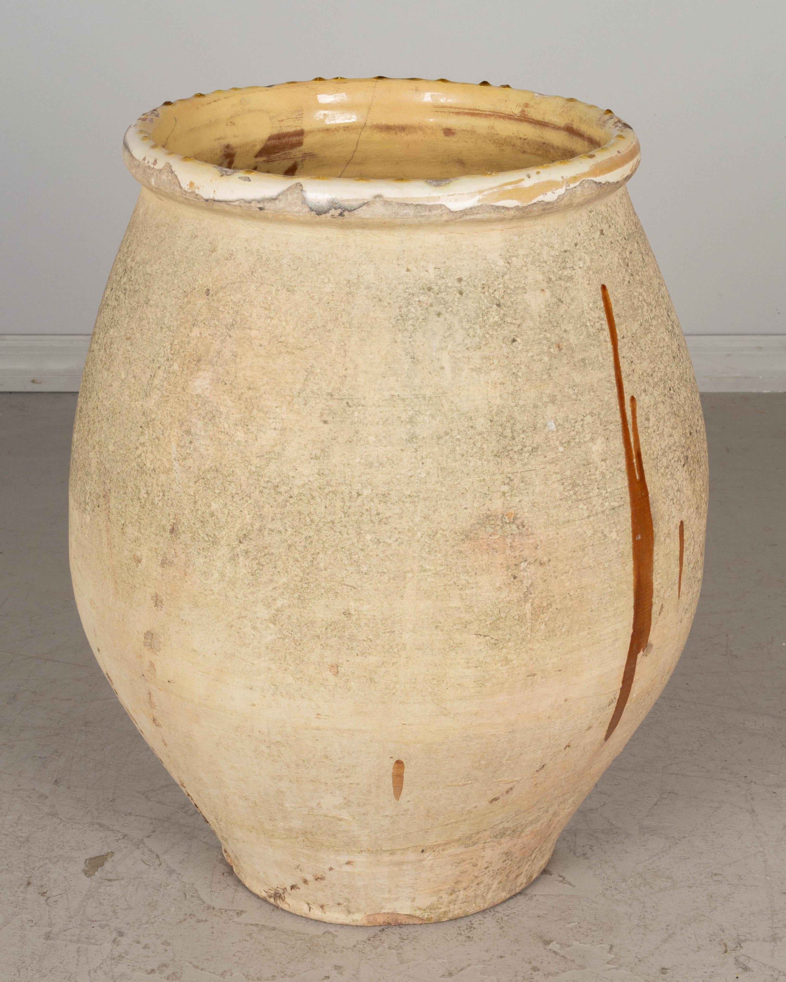 Large 19th Century French Biot Pottery Jar or Planter For Sale at 1stDibs