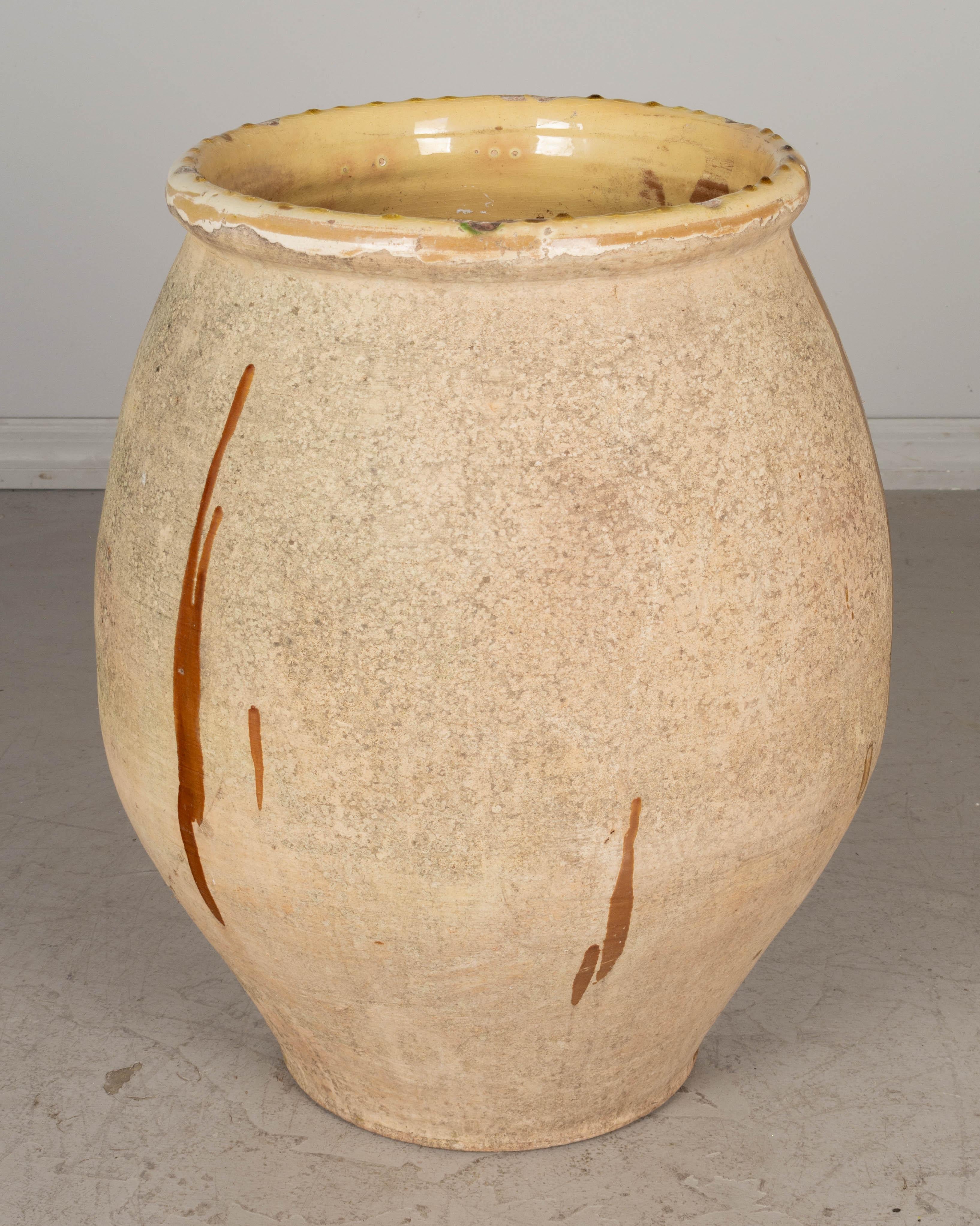Large 19th Century French Biot Pottery Jar or Planter For Sale at 1stDibs