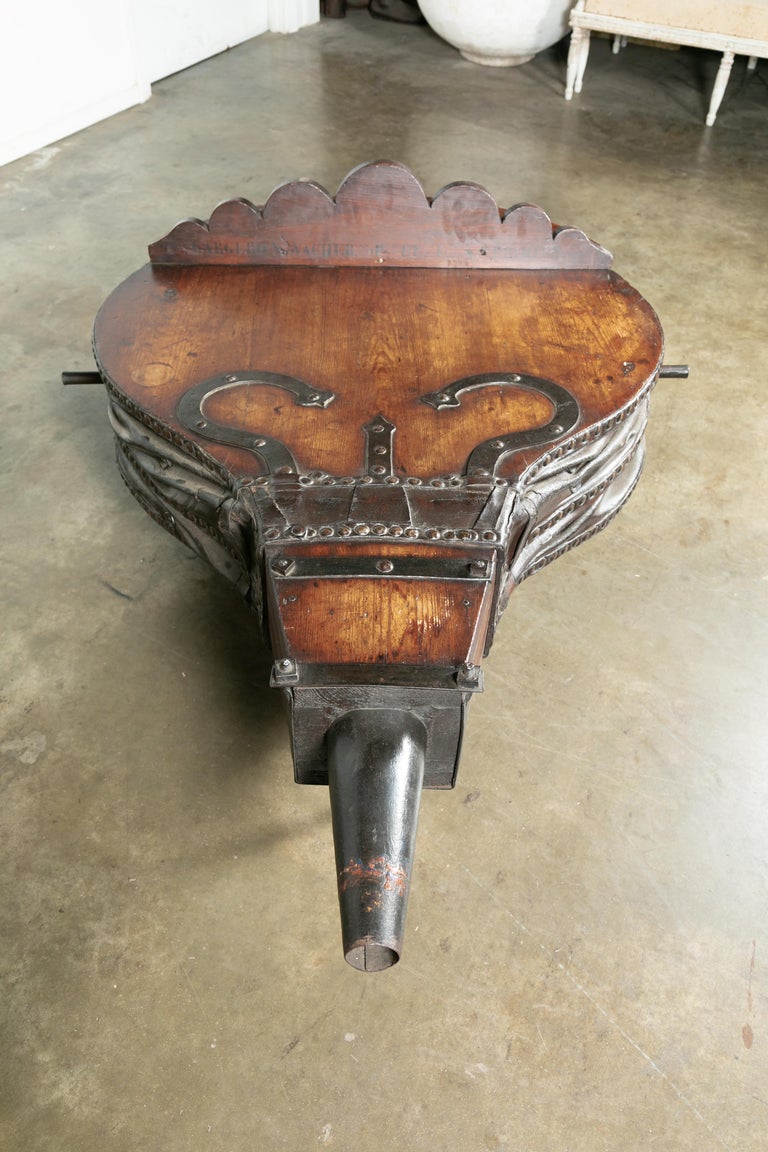 Large 19th Century French Blacksmith Forge Bellows Coffee Table For ...