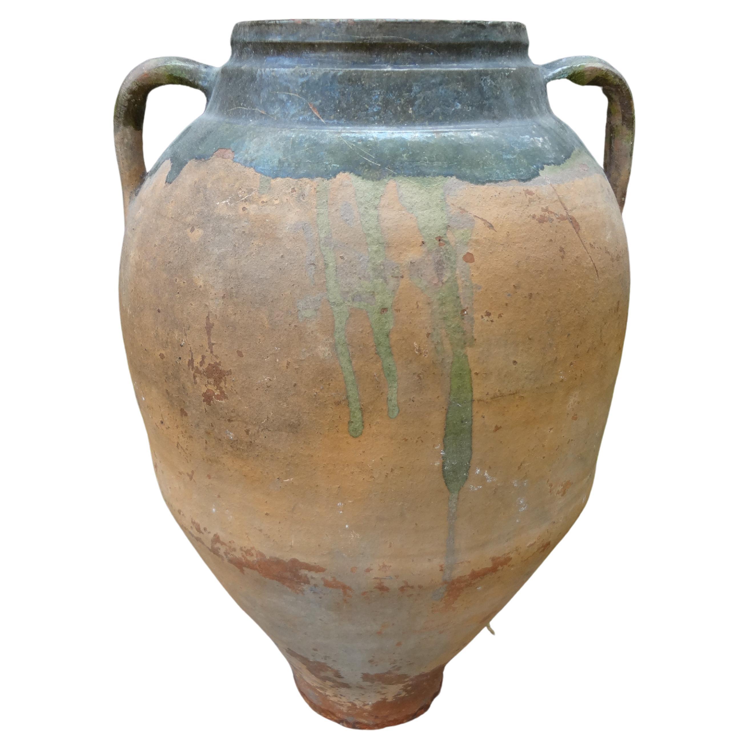 19th Century French Earthenware Pot, Antique European Pottery For Sale ...