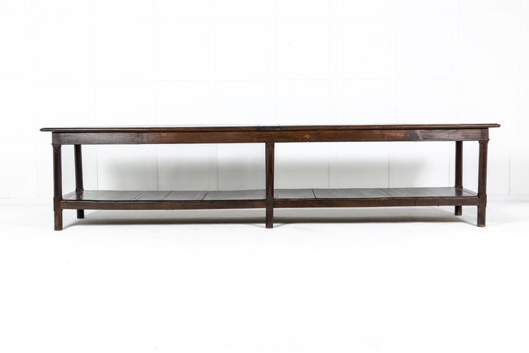 Large 19th Century French Oak Drapers Table For Sale at 1stDibs