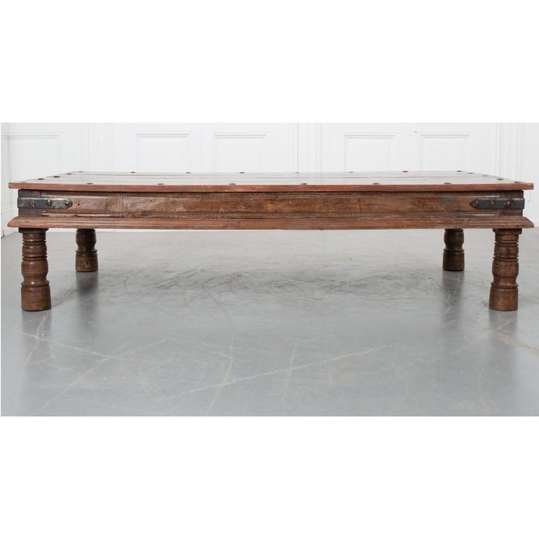 Large 19th Century Indian Teak Low Table at 1stDibs