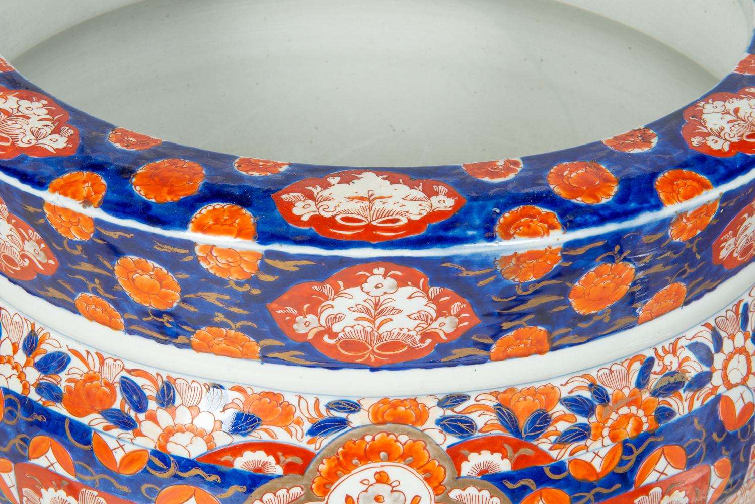 Large 19th Century Japanese Imari Jardinière at 1stDibs | imari planter