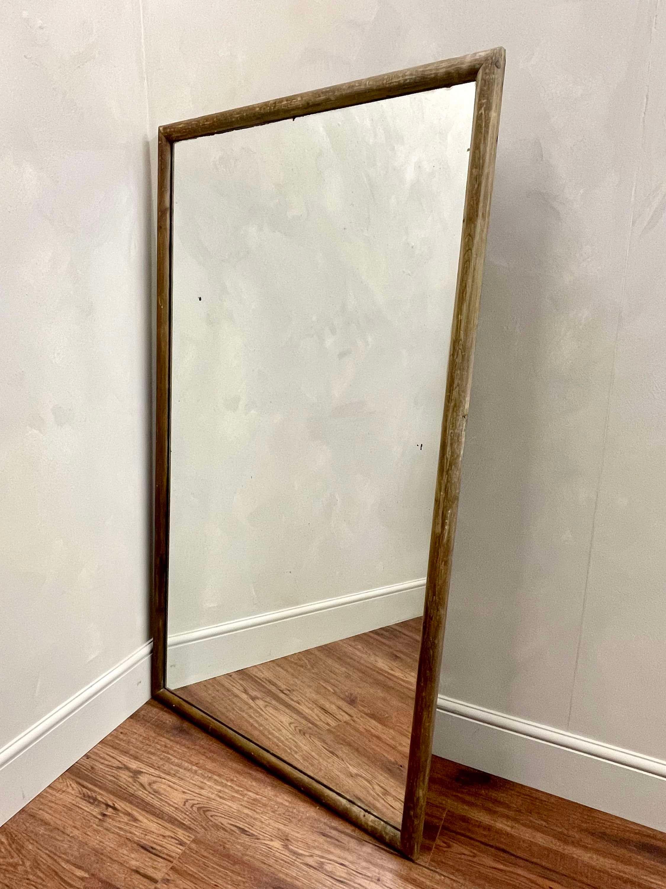 Large 19th Century Pine Tailors Mirror For Sale at 1stDibs