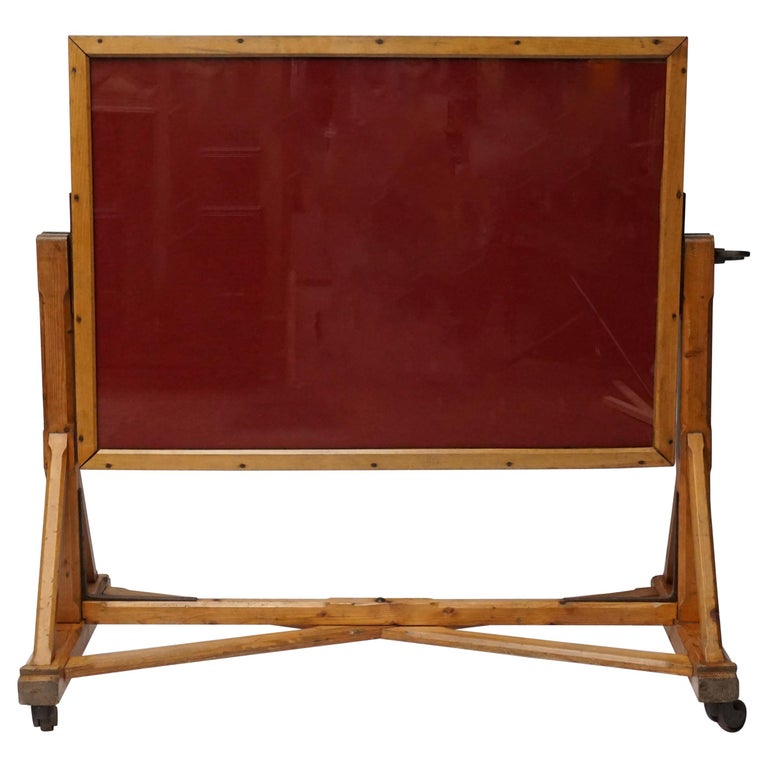 Large 19th Century Pine Wood Photography Darkroom Negative Printing ...