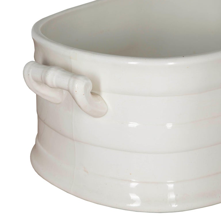 Large 19th Century Porcelain Foot Bath at 1stDibs