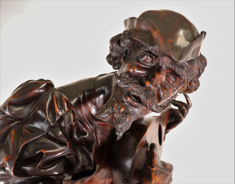 Large 19th Century Sculpture of Mandolin Player by Valentino Panciera ...