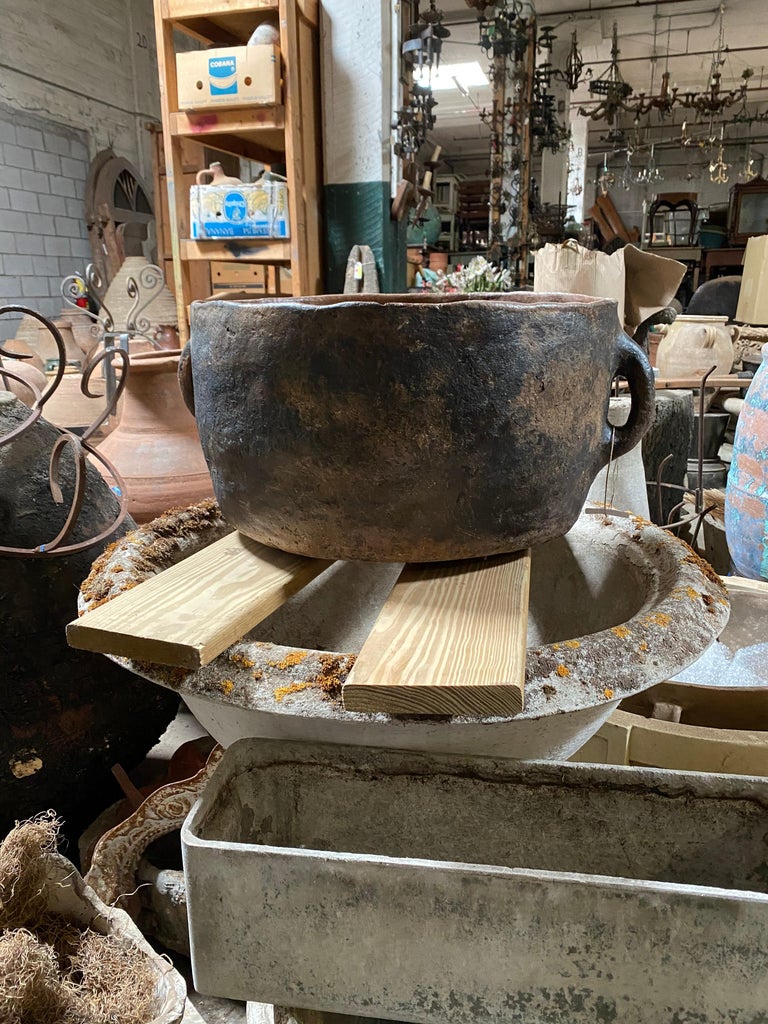 Large 19th Century Spanish Colonial Clay Pot or Vessel from Sacoj ...