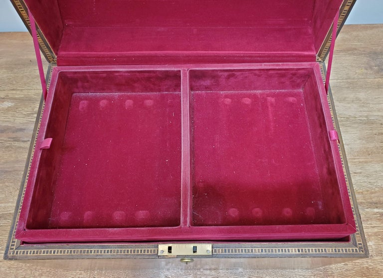 Large 19th Century Syrian Domed Box Inlaid with Exotic Woods and Mother ...
