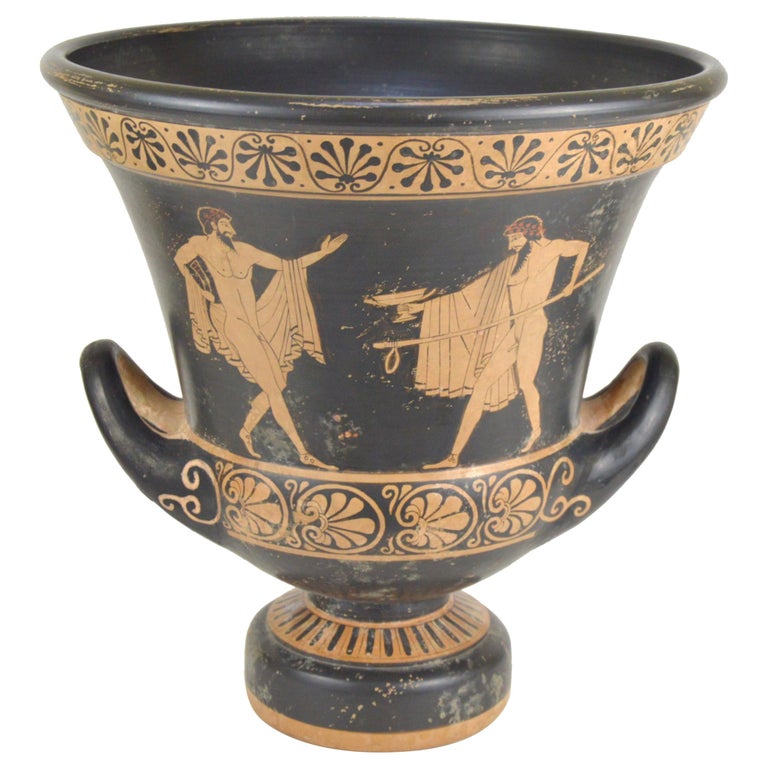 Large 19th Century Terracotta Copy After Ancient Greek Calyx Krater at ...