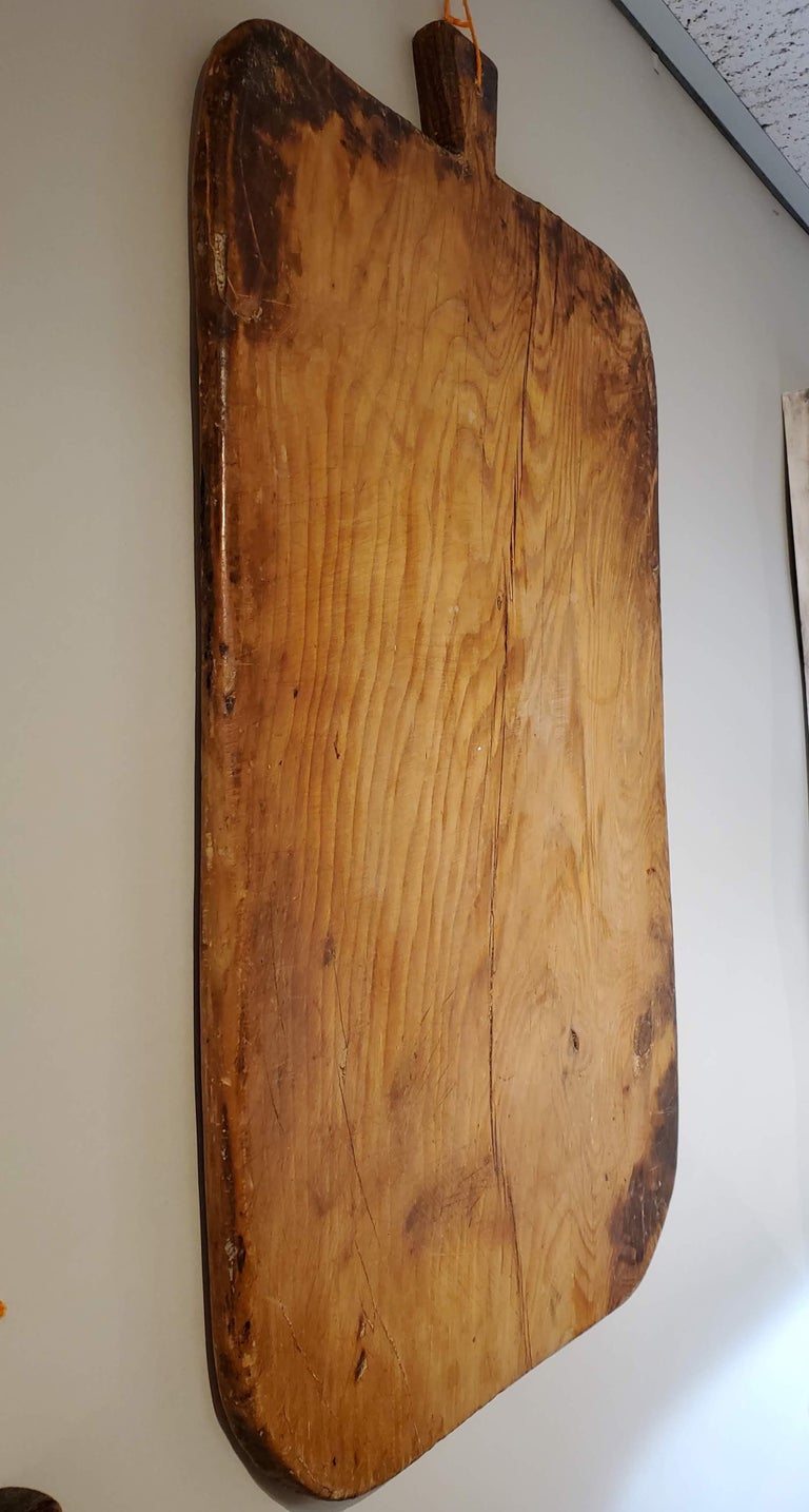 Large 19th Century Turkish Bread Board with Handle at 1stDibs