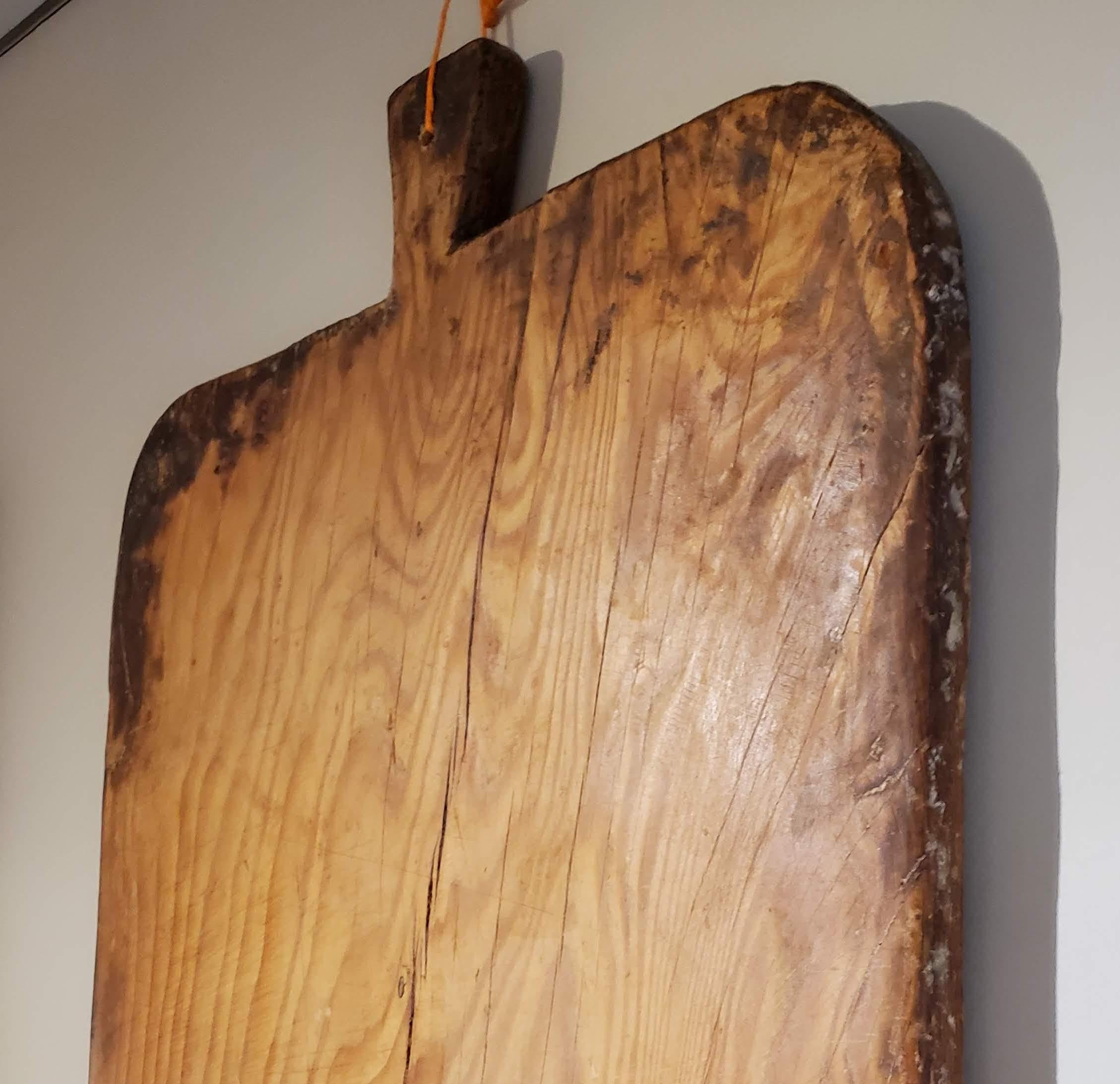 Large 19th Century Turkish Bread Board with Handle at 1stDibs