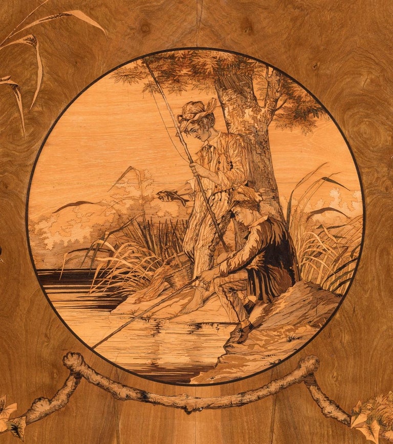 Large 19th Century Wood Marquetry Panel by Philippe Mignon at 1stDibs ...