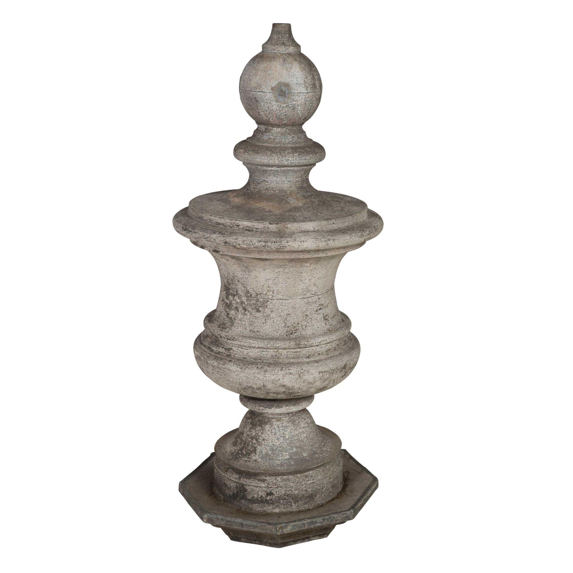 19th Century Zinc Roof Finial or Ornament For Sale at 1stDibs