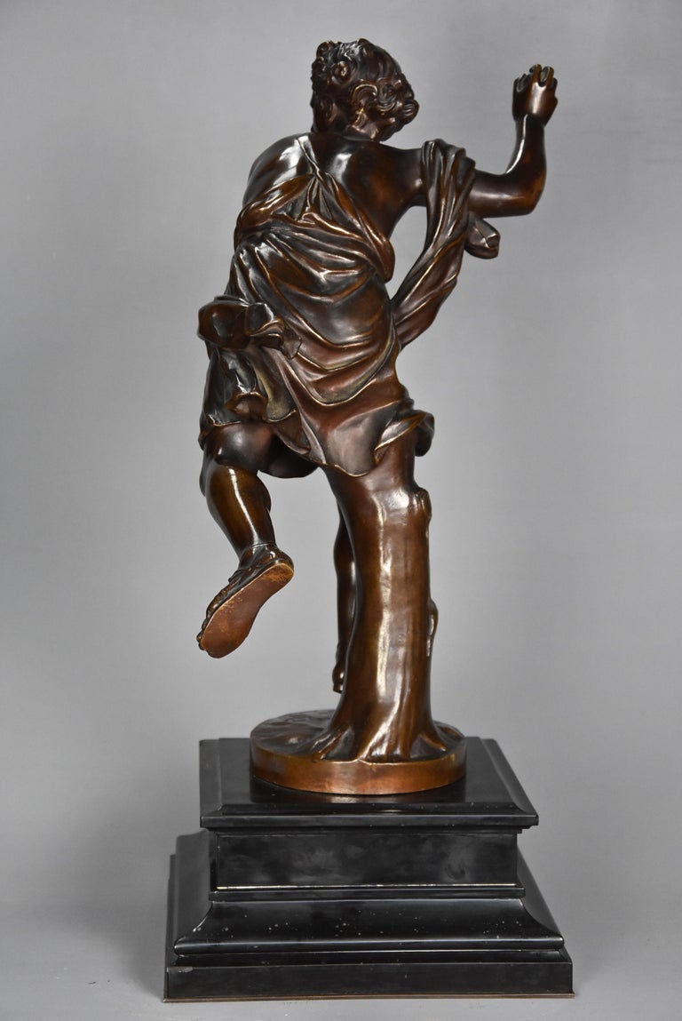 Large 19th Century Bronze Figure of ‘Hippomenes’ Signed ‘F.Barbedienne ...