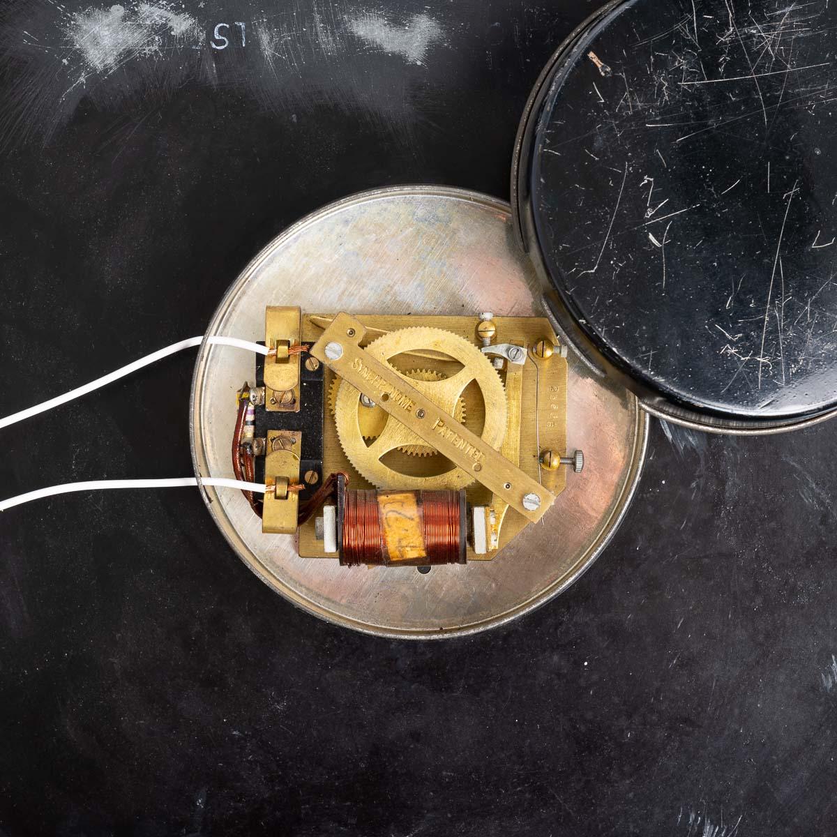 Large Antique Brass Industrial Slave Clock by Synchronome at 1stDibs