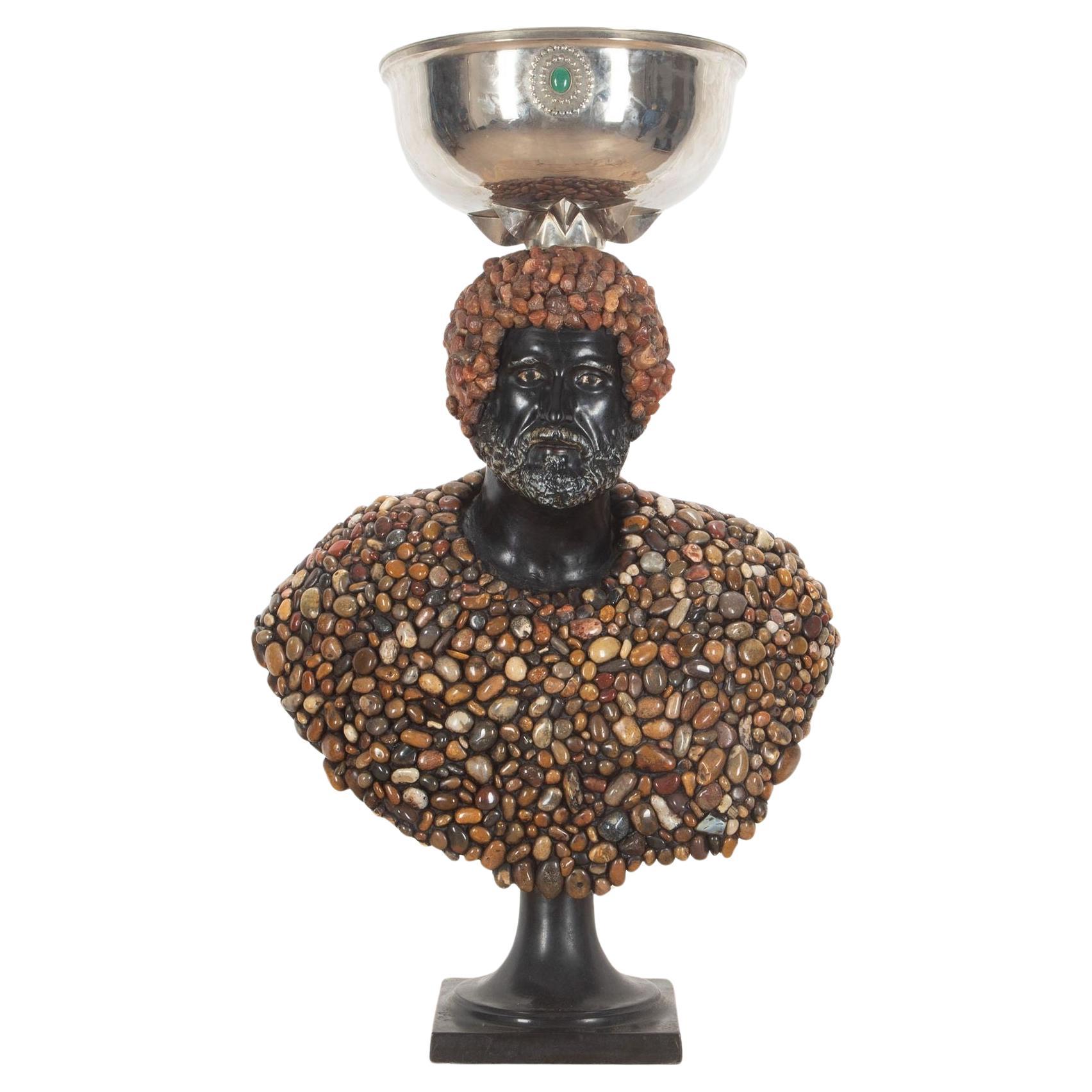 Large life-size Plato Bust Sculpture, 20th century For Sale at 1stDibs
