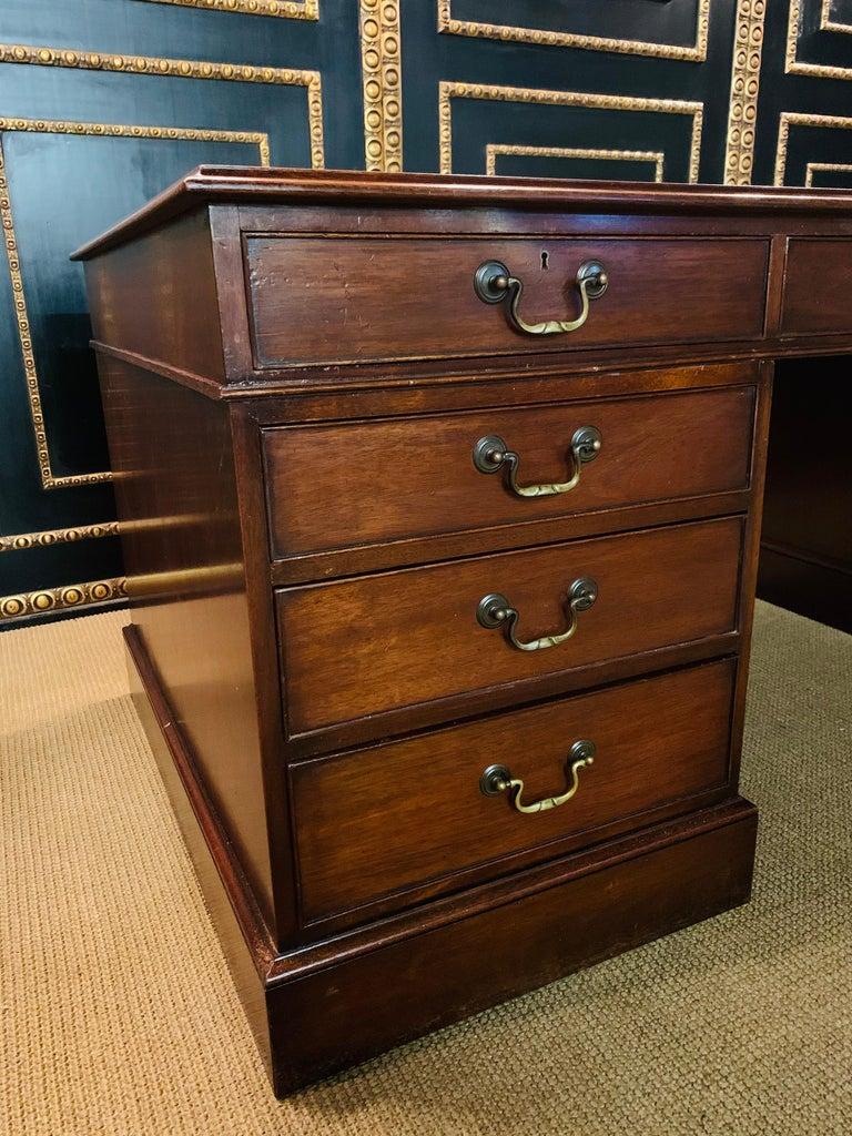 Large original 20th Century Classical English Writing Desk, circa 1910 ...