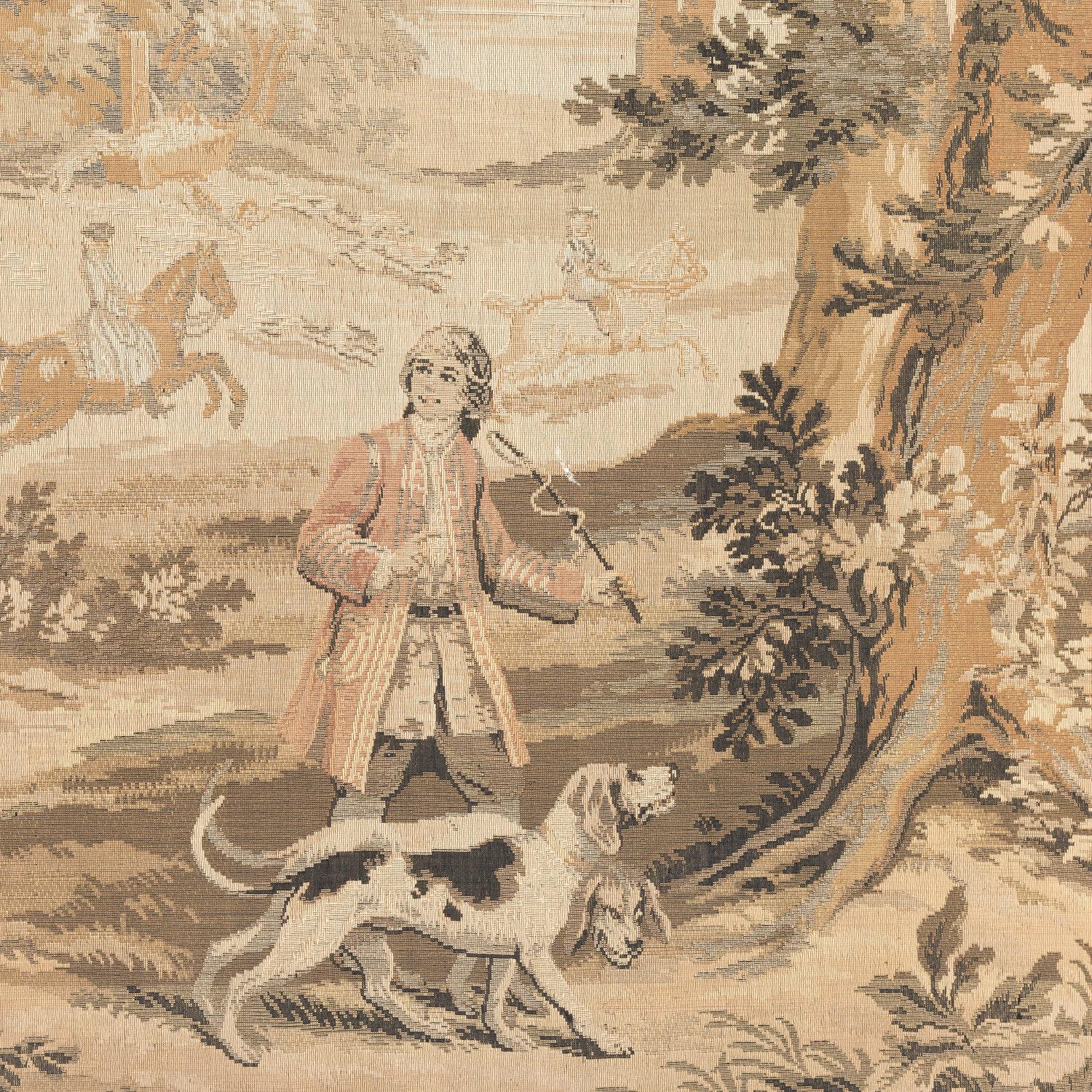 Large 20th Century Framed French Hunting Scene Tapestry at 1stDibs ...