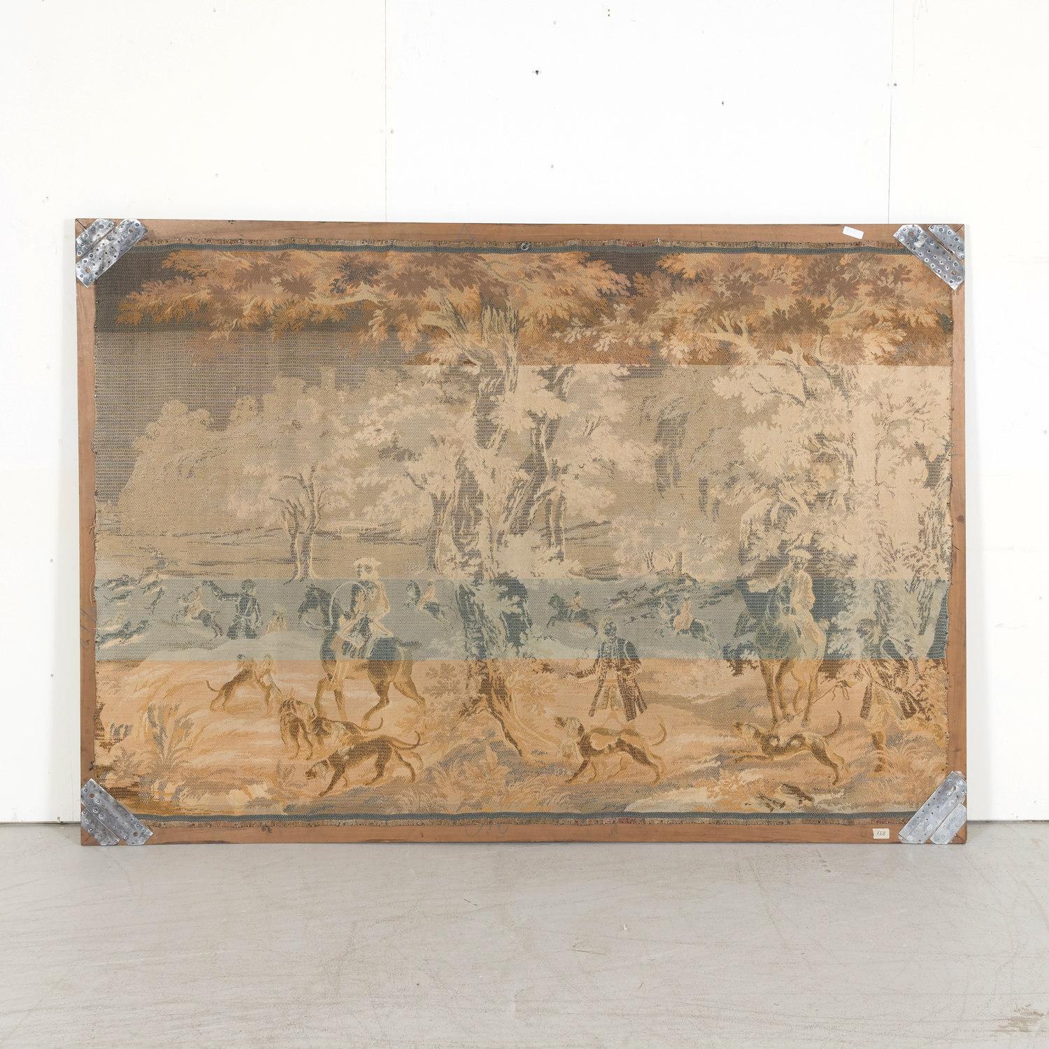 Large 20th Century Framed French Hunting Scene Tapestry at 1stDibs ...