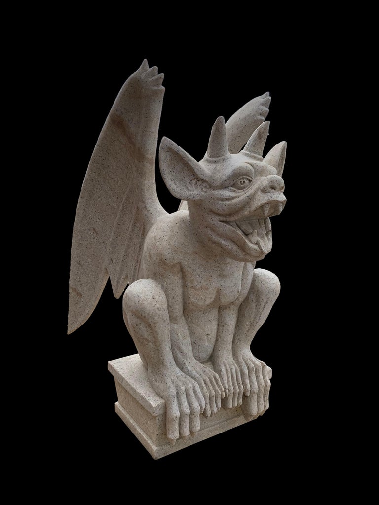 Large 20th Century Granite Gargoyle For Sale at 1stDibs