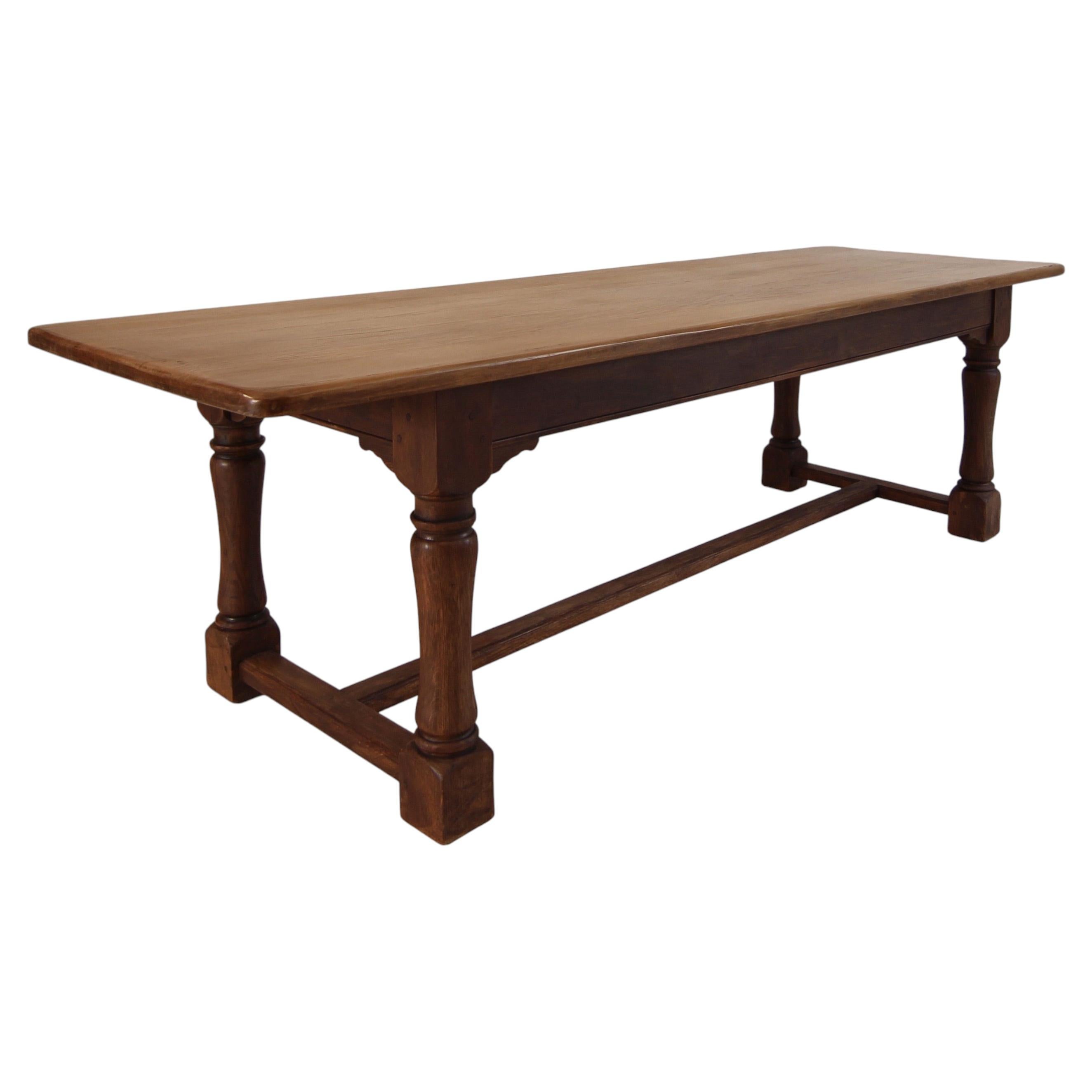 Vintage Oak Dining Table From France, Circa 1950 For Sale at 1stDibs