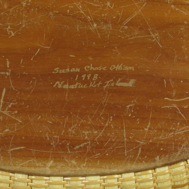 Large 20th Century Susan Chase Ottison Nantucket Lightship Basket at ...