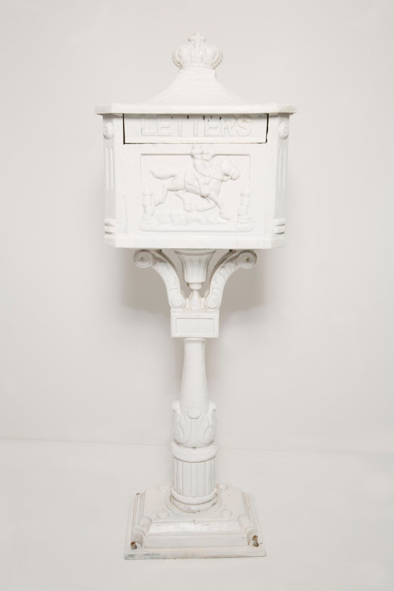 Large 20th Century White Post Box, Country House Letter Box, France ...