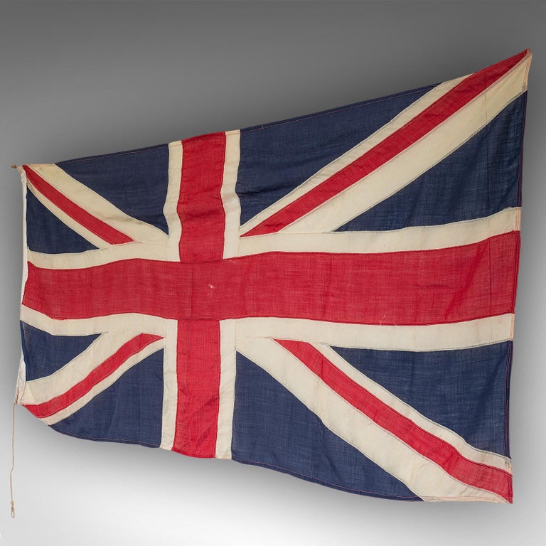 Vintage Union Jack, English, Cotton, Flag, UK, Great Britain, 1945 at ...