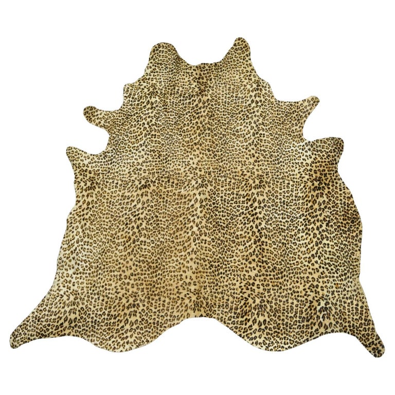 Leopard Print Cowhide Hair on Hide Carpet Area Rug at 1stDibs | hair on ...