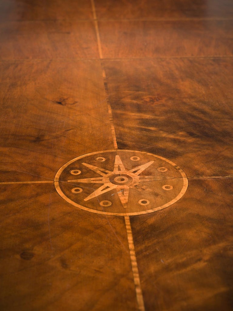 Conference Table in Walnut with Inlay For Sale at 1stDibs