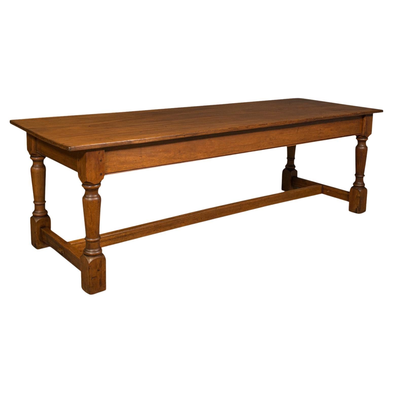 Vintage Country House Dining Table, English, 8 Seat, Kitchen, Refectory ...