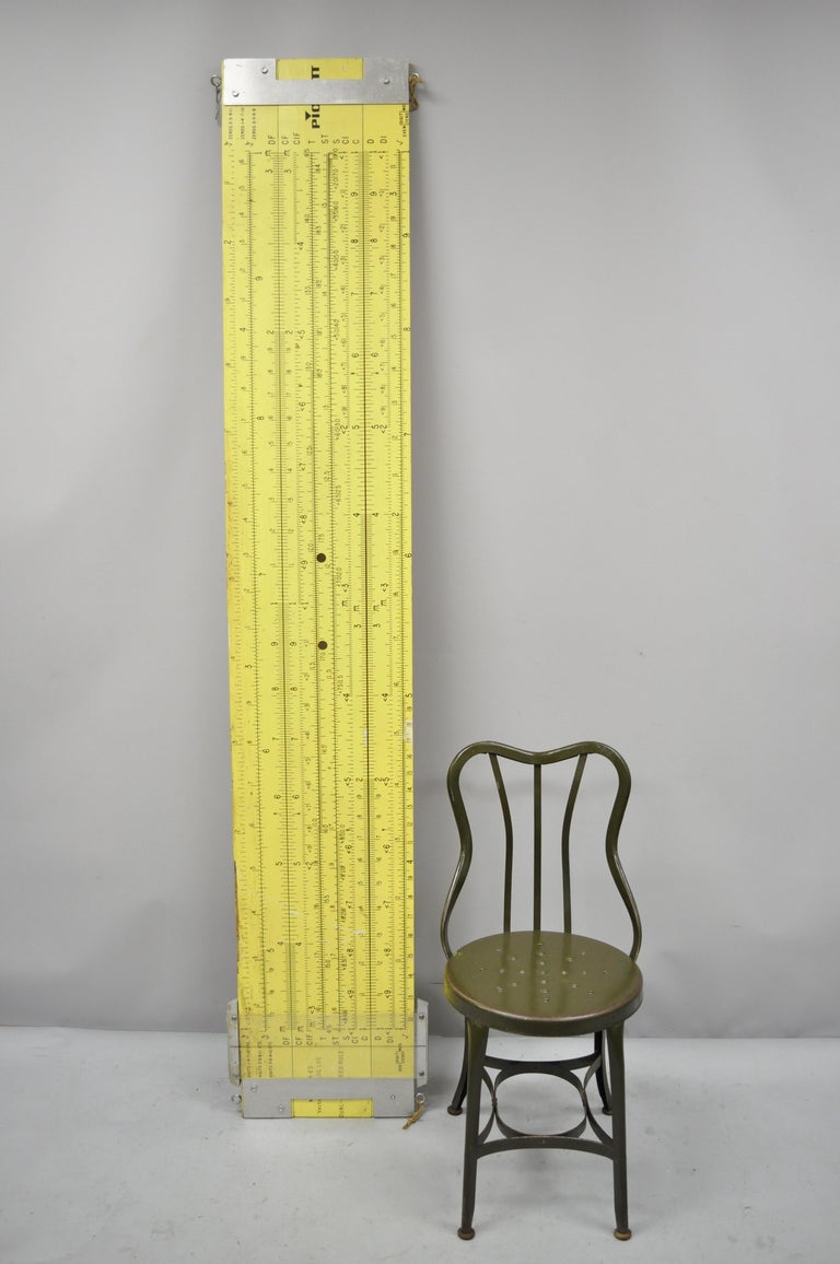 Large Slide Rule Ruler by Pickett Advertising Display Teaching Aid at ...