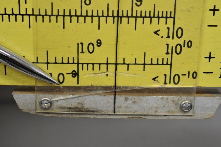 Large Slide Rule Ruler by Pickett Advertising Display Teaching Aid at ...