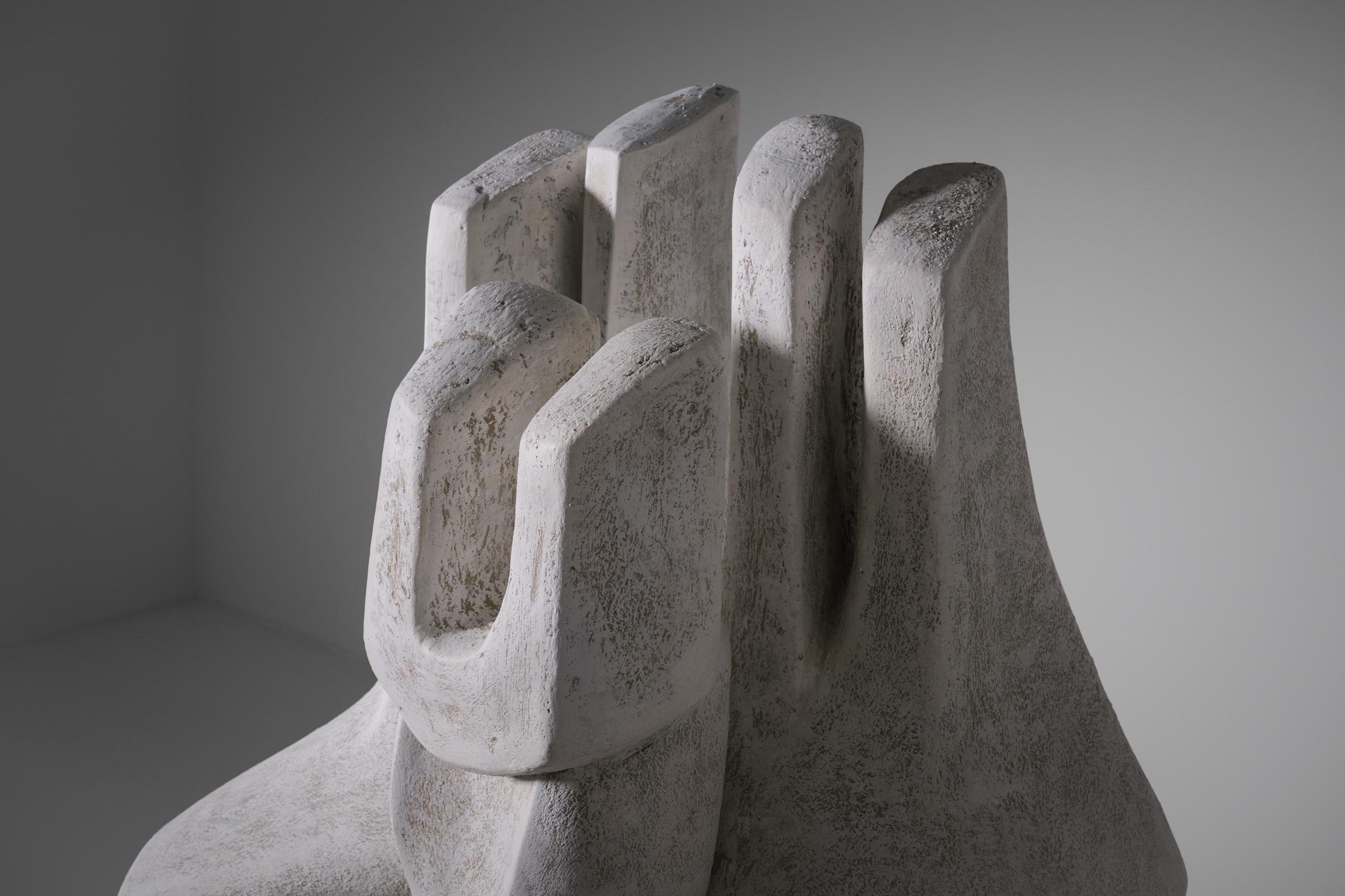 Large Abstract concrete Sculpture by Roger Desserprit For Sale at 1stDibs