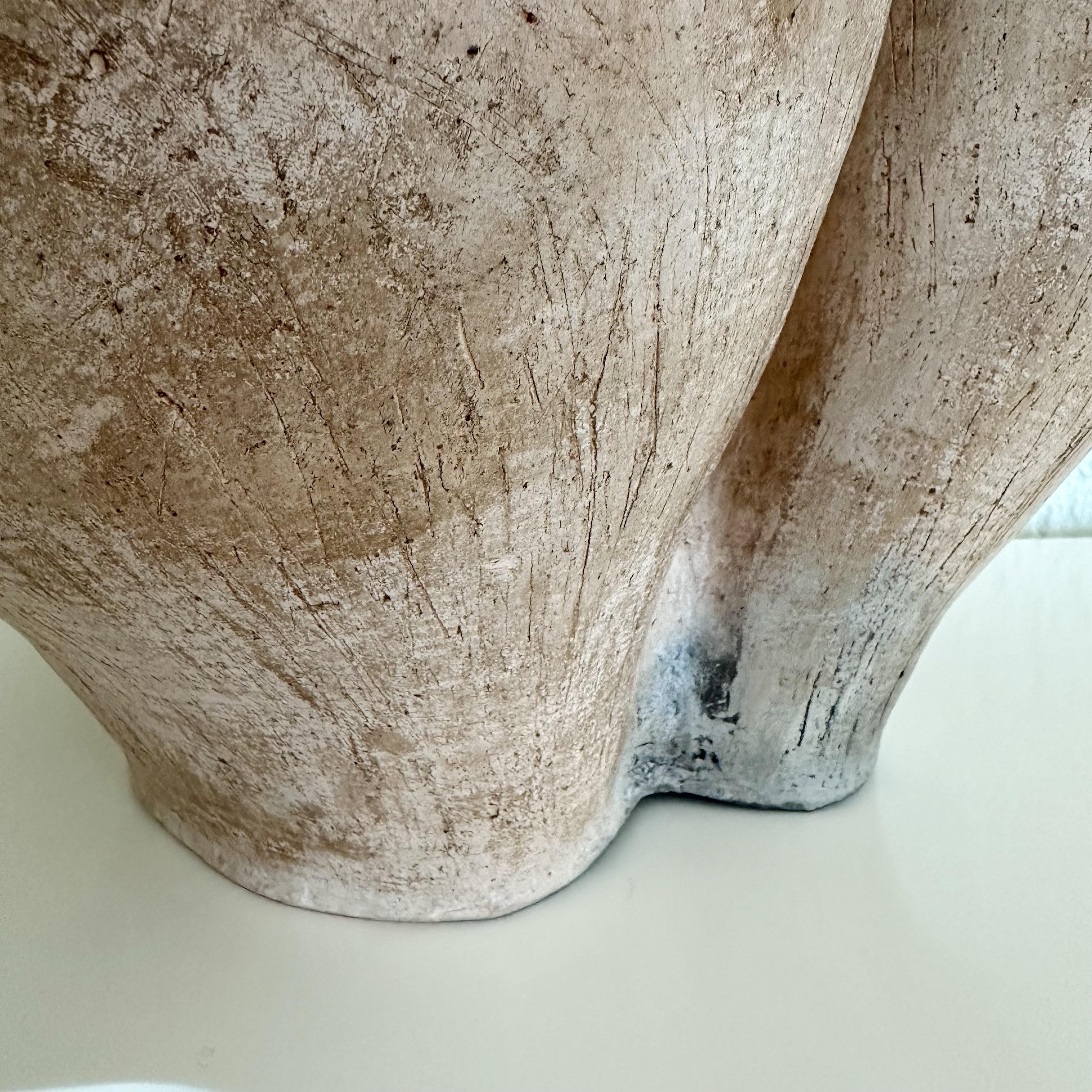 Large Abstract Figural Rhoda Hepner Terracotta Pottery Sculpture, 1989 ...