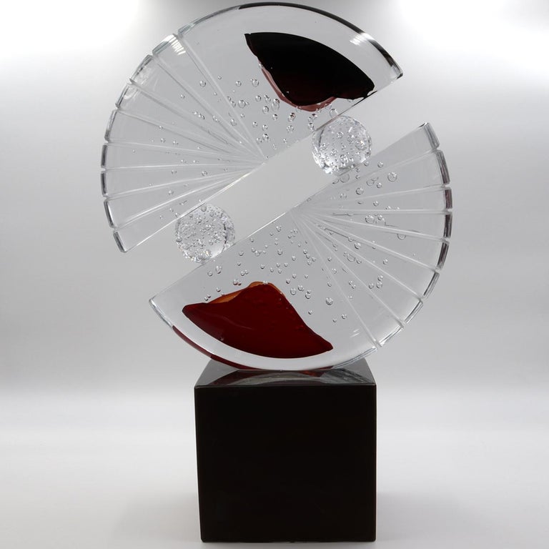Large Abstract Glass Sculpture by Pino Signoretto, Murano, Italy For ...