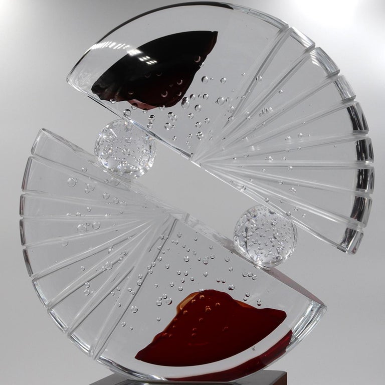 Large Abstract Glass Sculpture by Pino Signoretto, Murano, Italy For ...