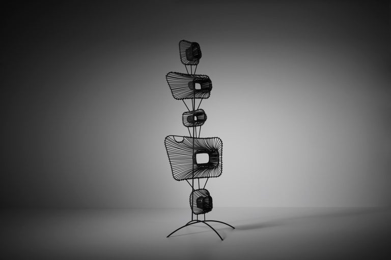 Large Abstract Metal Sculpture by John Risley, USA, 1965 For Sale at ...