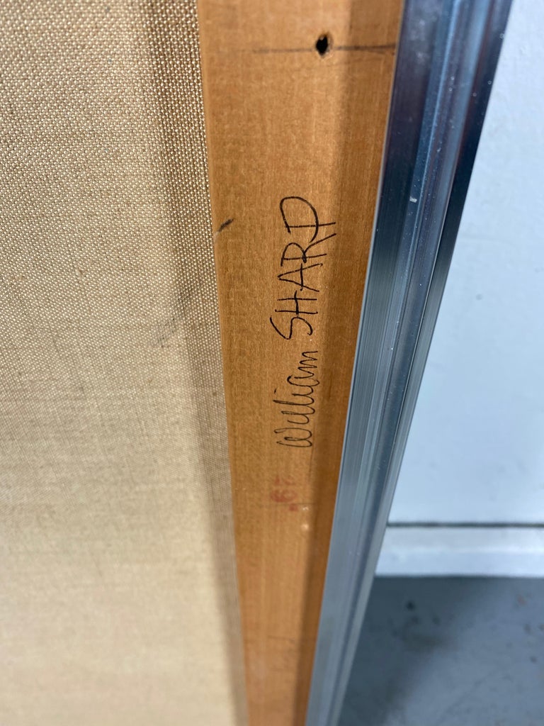 Large Abstract Modernist Cubist Jazz Painting, Oil on Canvas by William ...