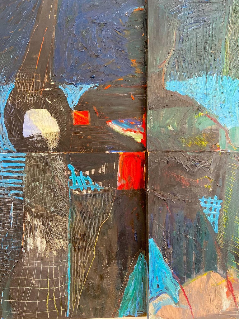 Large Abstract Painting by Francie Bishop Good, 1990s For Sale at 1stDibs