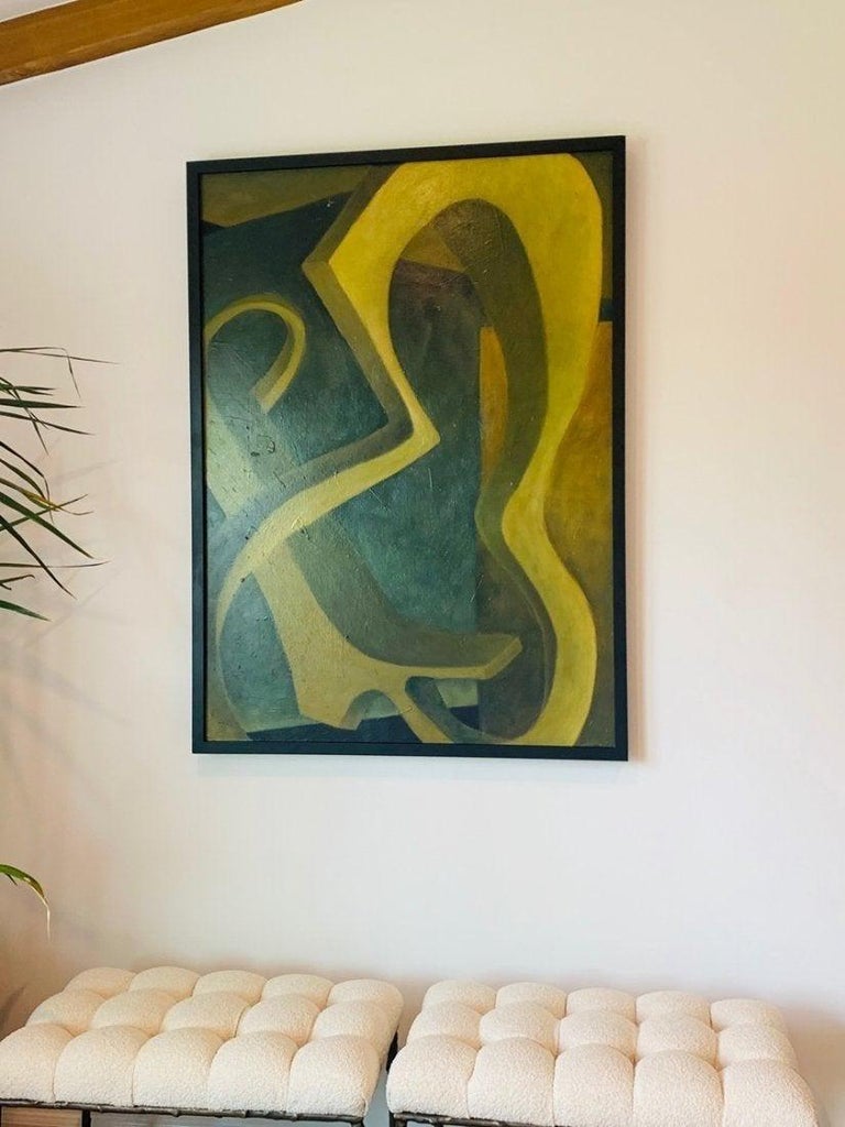 Large Abstract Painting by Sarah Dwyer, Signed/Dated 99 at 1stDibs
