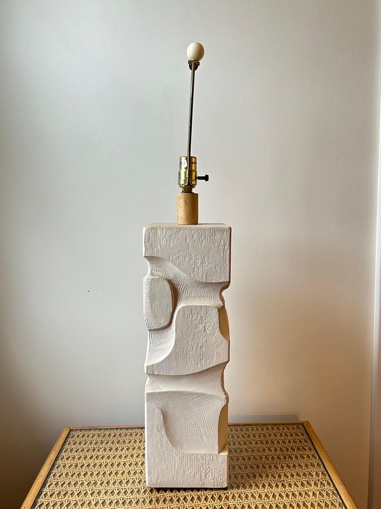 Large Abstract Plaster Table Lamp Casual Lamps of California For Sale ...