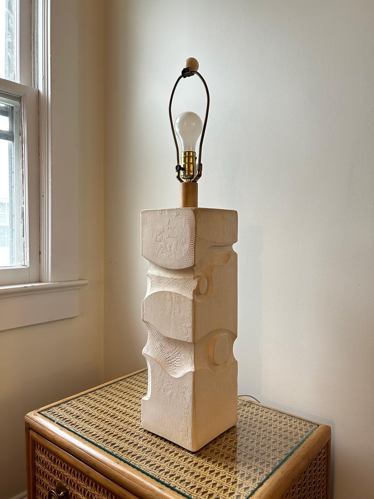 Large Abstract Plaster Table Lamp Casual Lamps of California For Sale ...