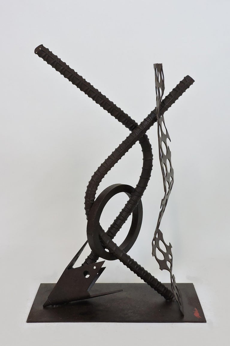 Large Abstract Welded Steel Sculpture "Assemblage" by David Tothero For Sale at 1stDibs